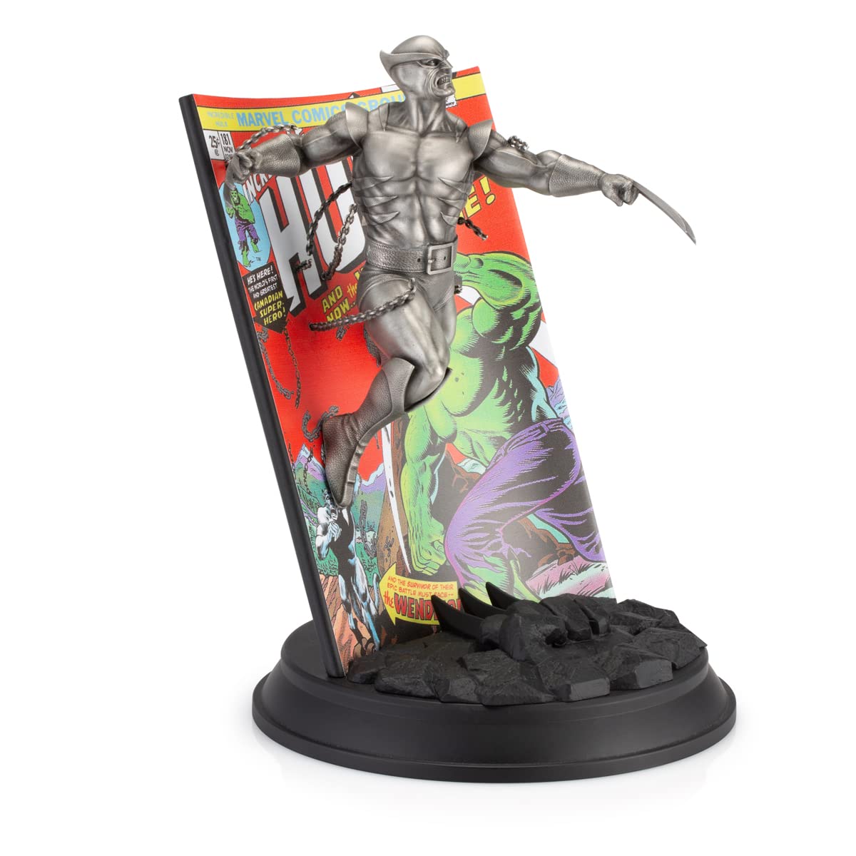 Royal Selangor Limited Edition Wolverine The Incredible Hulk Volume 1#181 Pewter Statue - Licensed Marvel Figurine/Collectible