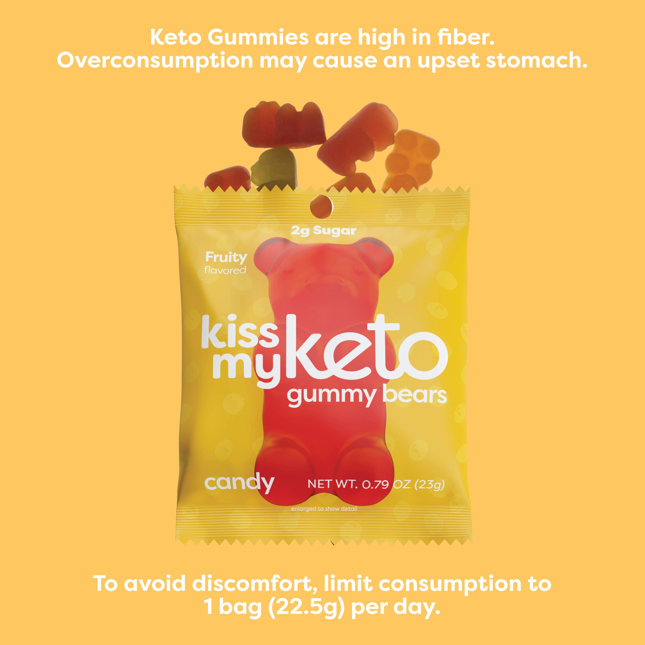 Kiss My Keto Gummies Candy – Low Carb Candy Gummy Bears, Keto Snack Pack – Healthy Candy Gummys – Sugar Free Gummy Bears, Keto Gummy Bear Candy – Keto Gummy Bears (12-pack)