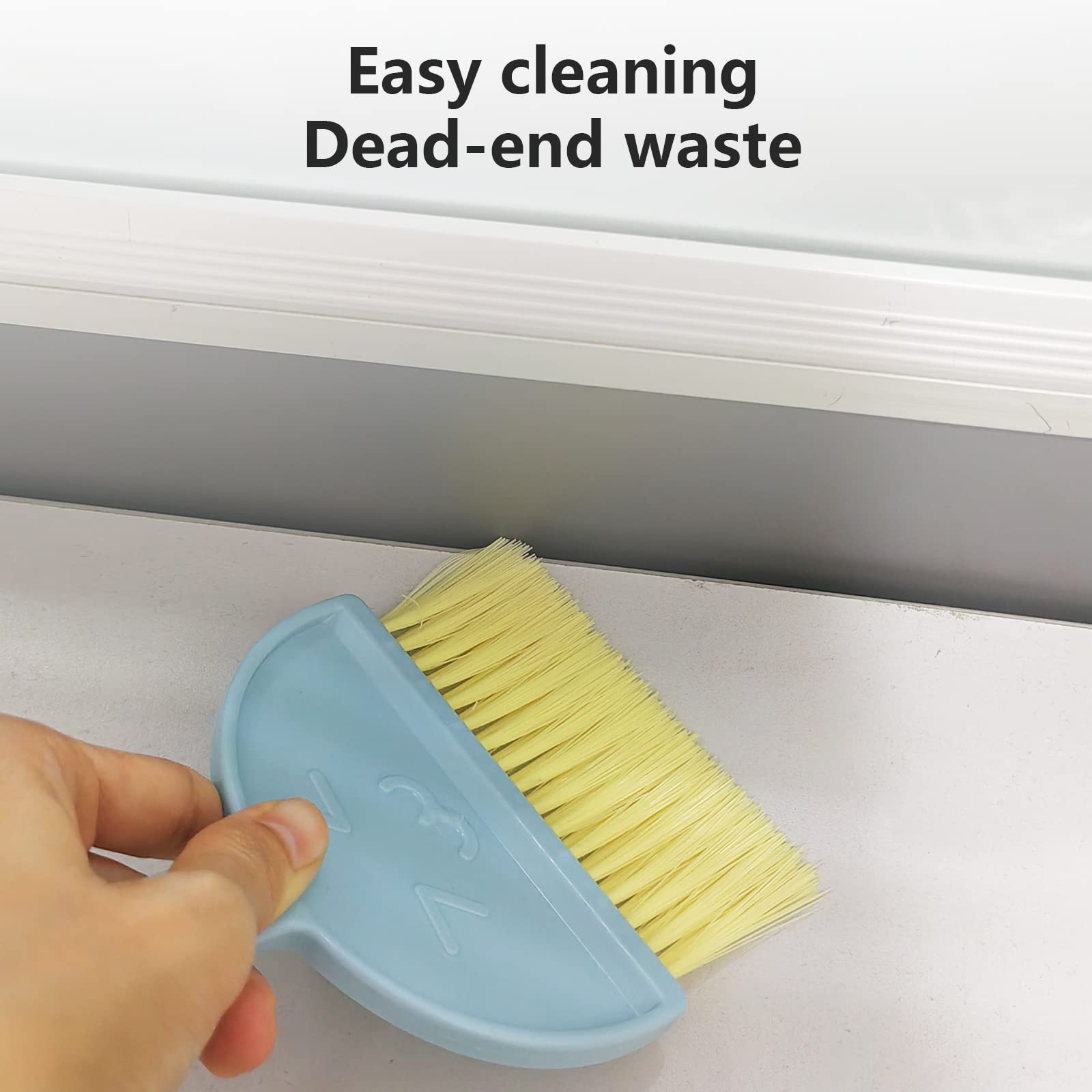 Small 3 Pack Broom and Dustpan Set Mini Handable Keyboard Countertop Table Cleaning Necessities