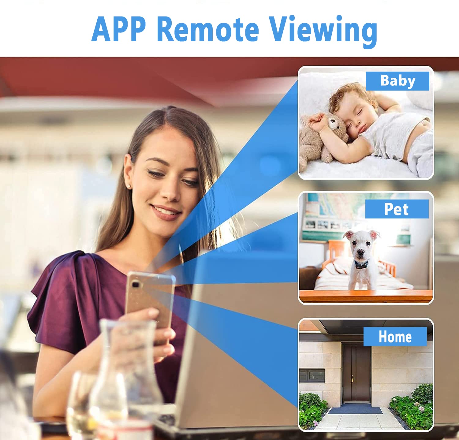 Rettru TY9 Smallest Security Camera Surveillance Camera IP Camera HD 1080P with Android/iOS Phone APP,Window/MAC PC