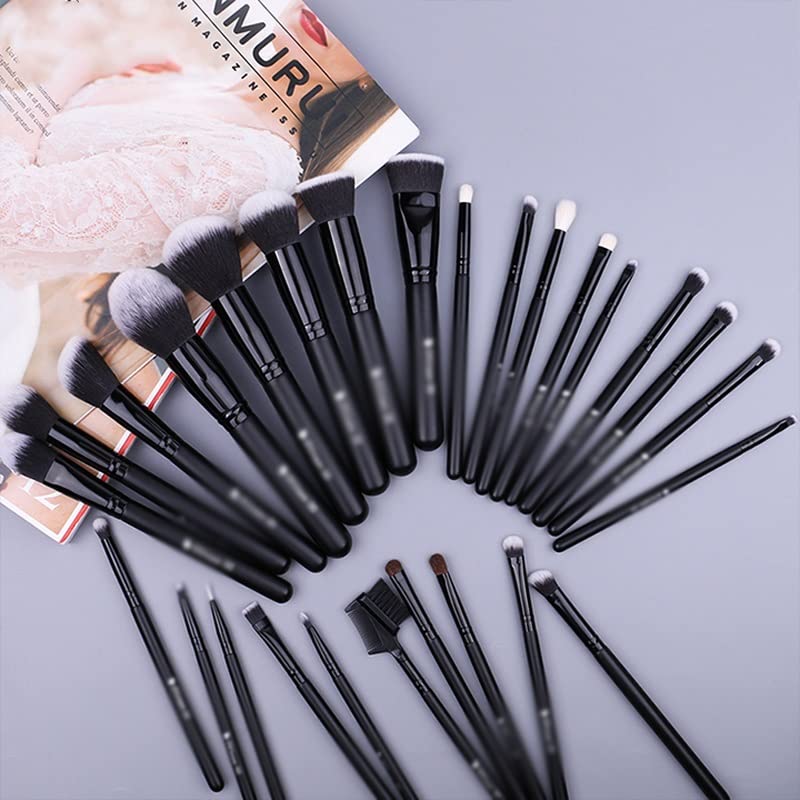 TREXD Makeup Brush Set 27PCS Make Up Brushes Eyeshadow Eyebrow Brush Natural Hair Makeup Tools
