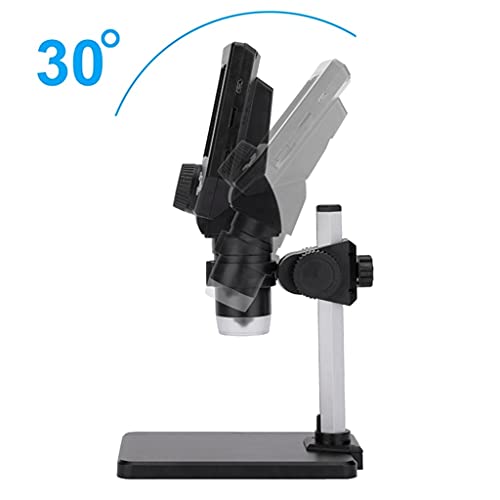 XDCHLK Electronic USB Microscope 1-1000X Digital Soldering Video Microscopes 4.3" LCD Magnifying Camera Metal Stand Magnifier