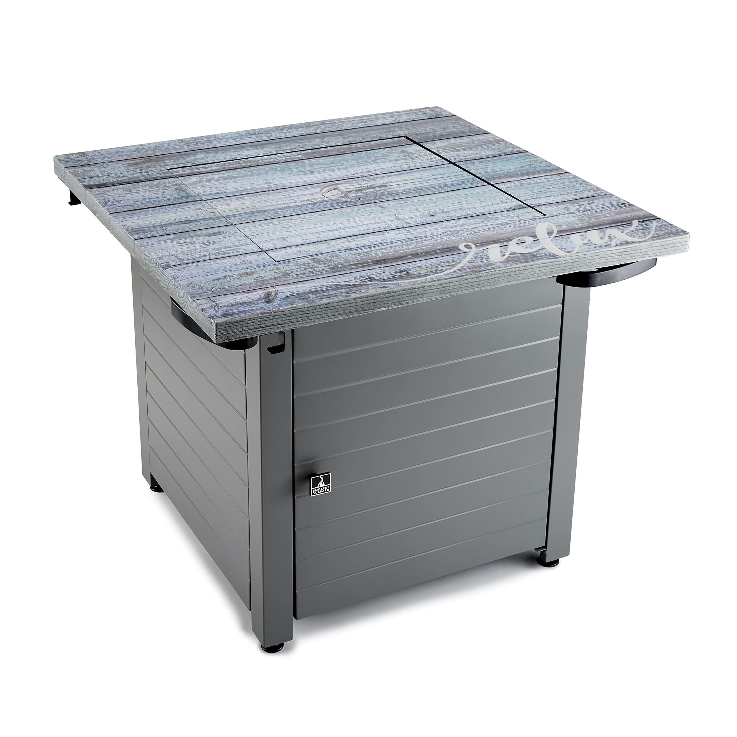 Relax Gray 30β Square Gas Fire Table