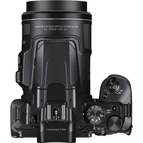 Nikon COOLPIX P950 Digital Camera w/NIKKOR 83x Optical Zoom Lens, 64GB Transcend SD Memory Card, Tripod, Bag, Lens Blower/Cleaner and More