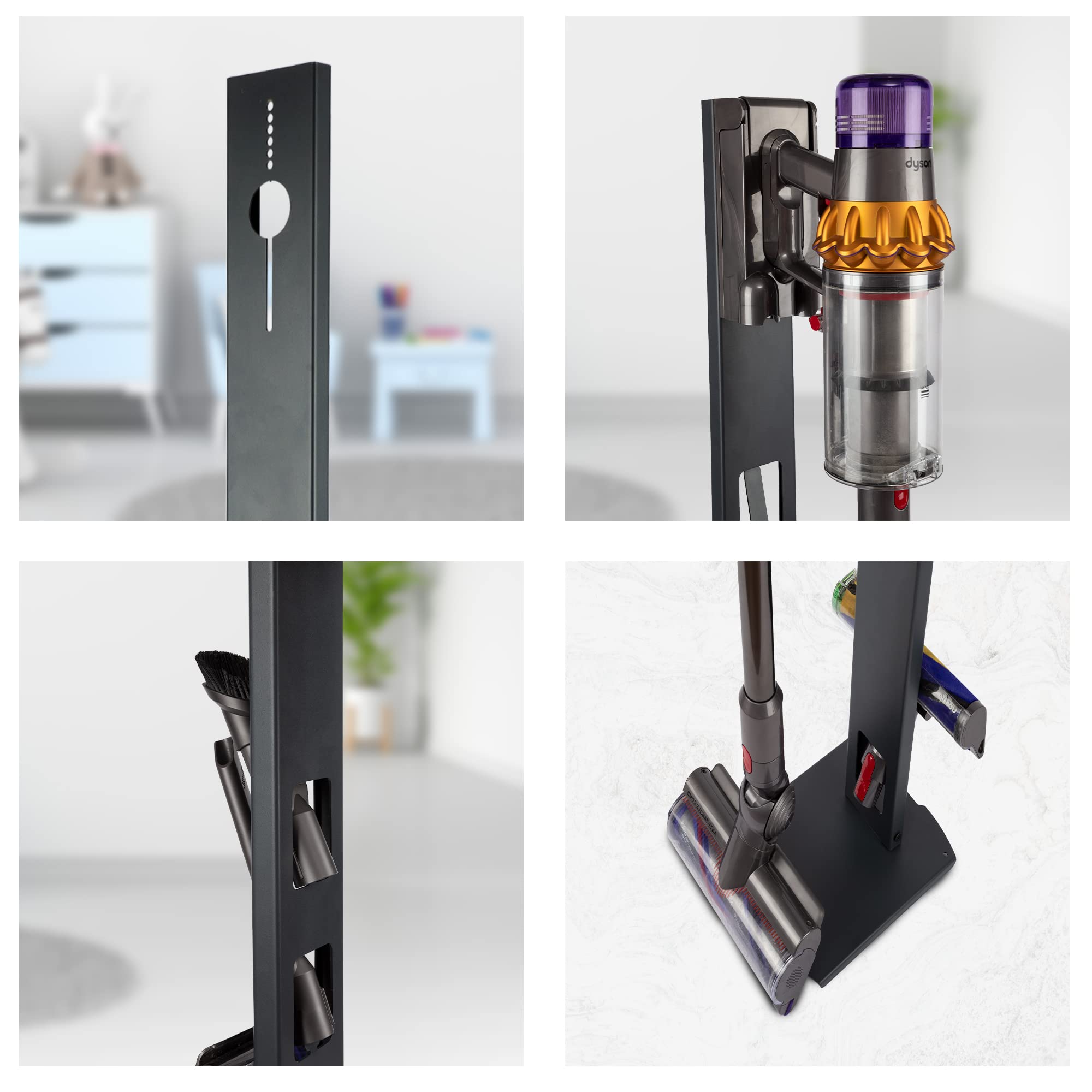 ibrush Docking Station for Dyson V15 V12 V11 V10 V8 Dyson Attachment Accessory Holder, Standing Docking Station for Dyson V Series and DC Series