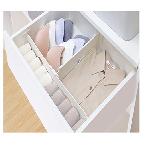 TJLSS Retractable Adjustable Stretch Plastic Drawer Divider Organizer Storage Partition Board Multi-Purpose Diy Home Office ( Color : E )