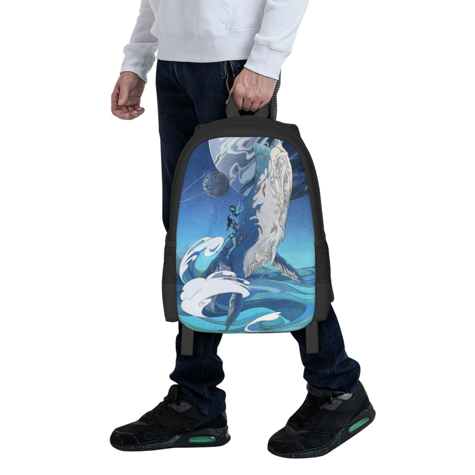 KINDZ Movie 2 The Way Of Water Backpack Movie Merch Casual Backpack Large Capacity Double Straps Daypack Movie Lovers Backpack Gift