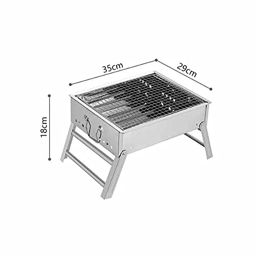 TKFDC BBQ Grill Personal DIY Barbecue Shelf Outdoor Camping Barbecue Grill Charbroiler 1~2 Person Use Smaller (Size : Style1)