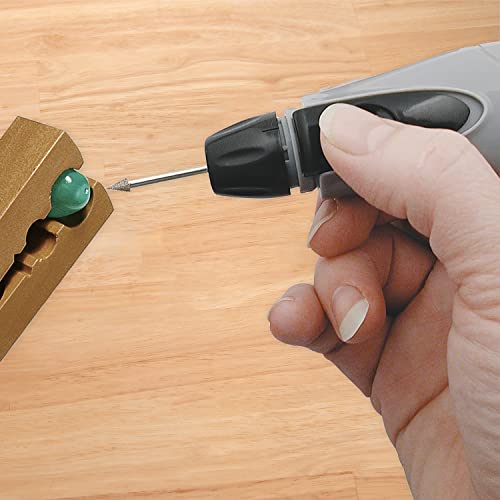 The Beadsmith Motorized Bead Reamer β Cordless: 2 AA Batteries β Included 3 Diamond Points β Use on Glass, Ceramic or Stone β Tools for Opening & Enlarging Holes & Softening & Smoothing Rough Edges