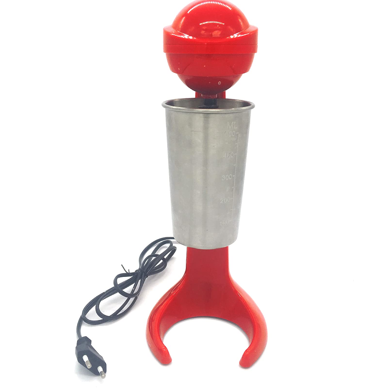 YETINGSHOP Milkshake Maker, 100W 23000RPM Electric Milkshake Maker Machine, Single Head Drink Mixer for Milkshake Mixed Drink Household, 500ml Cup, 2 Speed Adjustable, Red