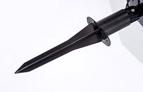 Solar Powered Spot Lights Outdoor Waterproof 2 in 1 Bright Solar SpotLights Power Adjustable for Flag Yard Flagpole Landscape Dusk to Dawn White