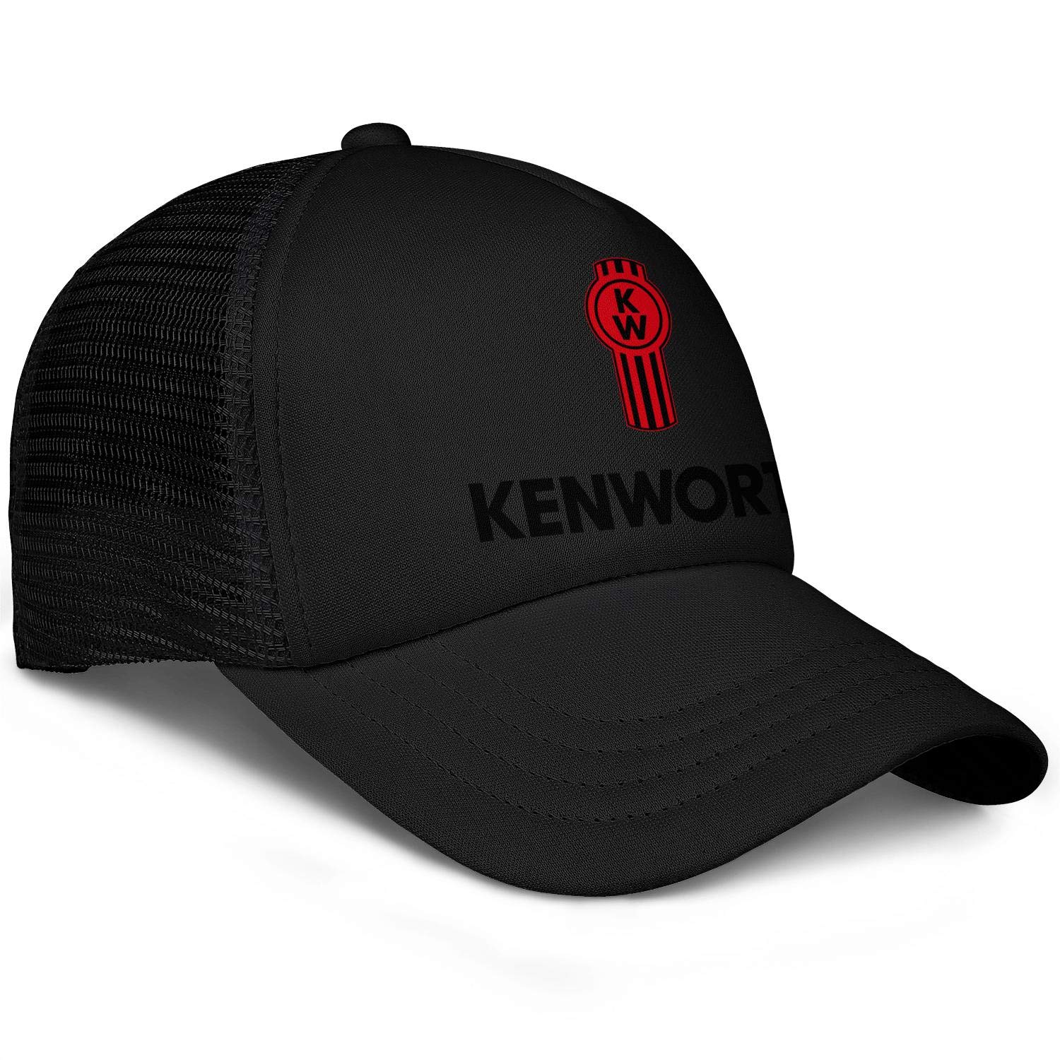 LHSPOSIFD Unisex Men's Baseball Hats Retro Adjustable Mesh Strapback Kenworth-w900-Trucks-Flat Caps
