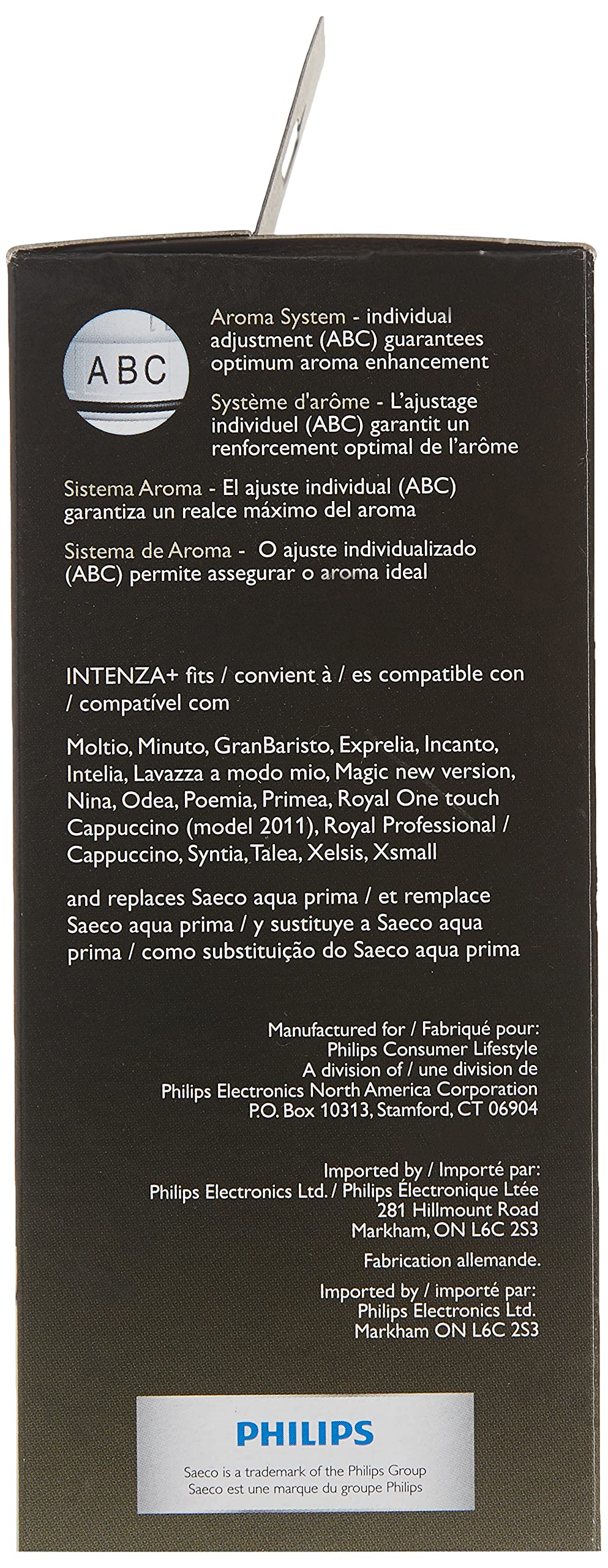 Philips Kitchen Appliances Saeco CA6702/00 Intenza Water Filter