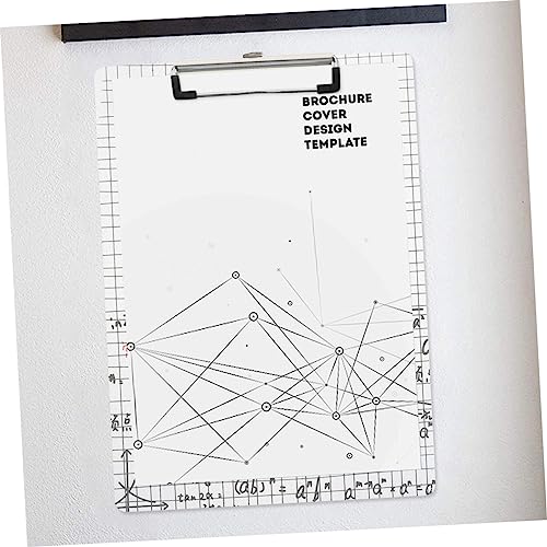 Tofficu Plastic Folders 2pcs Transparent Board Clip Memo Clipboards Sketch Clipboard Plastic Paper Clips Pocket Folders Plastic Office Folders Office Supplies Exam Paper Clips A4 Thin