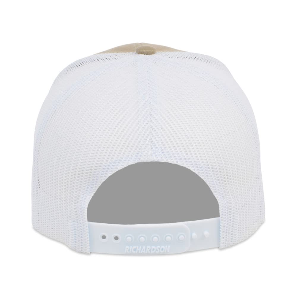 OKIE Dalton Trucker Adjustable Snapback Hat Khaki/White
