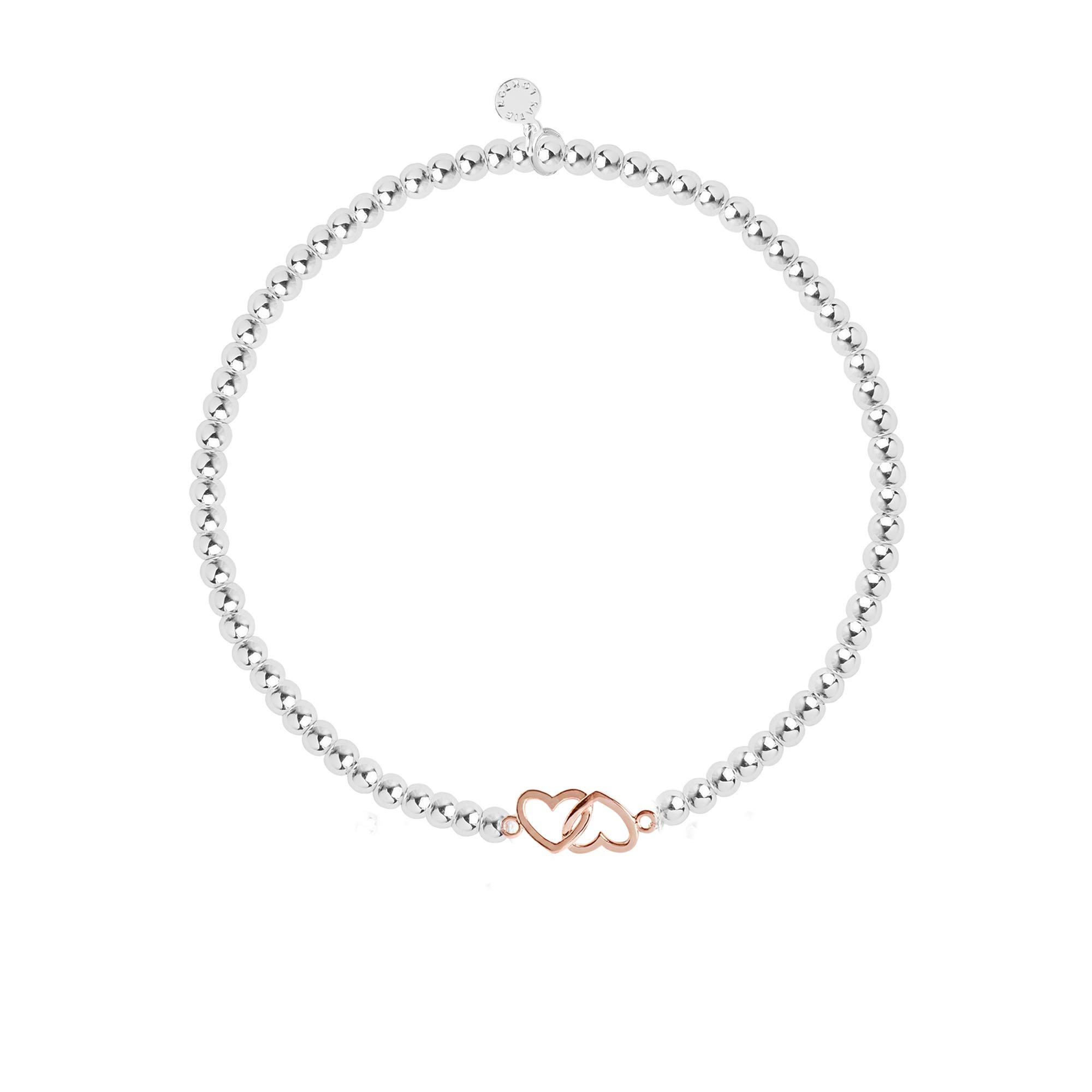 KATIE LOXTON A Little Beautiful Friend Silver Women's Stretch Adjustable Charm Bangle Bracelet