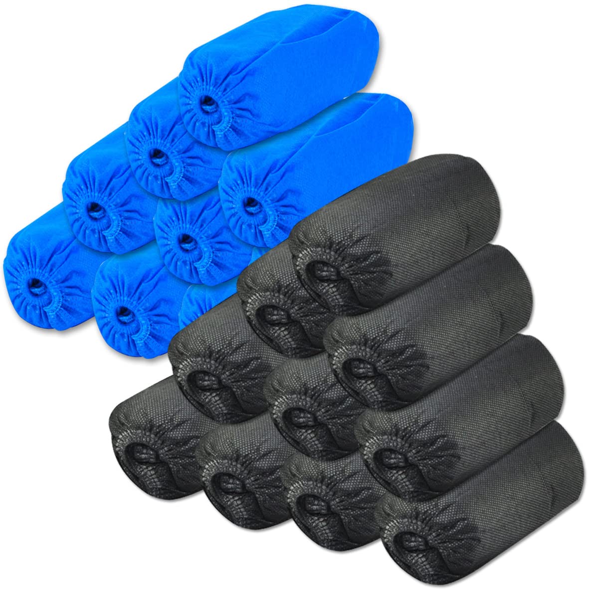 Kingorigin Shoe Covers Disposable - 200 Pack Disposable Shoe & Boot Covers Waterproof Slip Resistant Shoe Booties fits up to size 11 US Men and 13 US Women