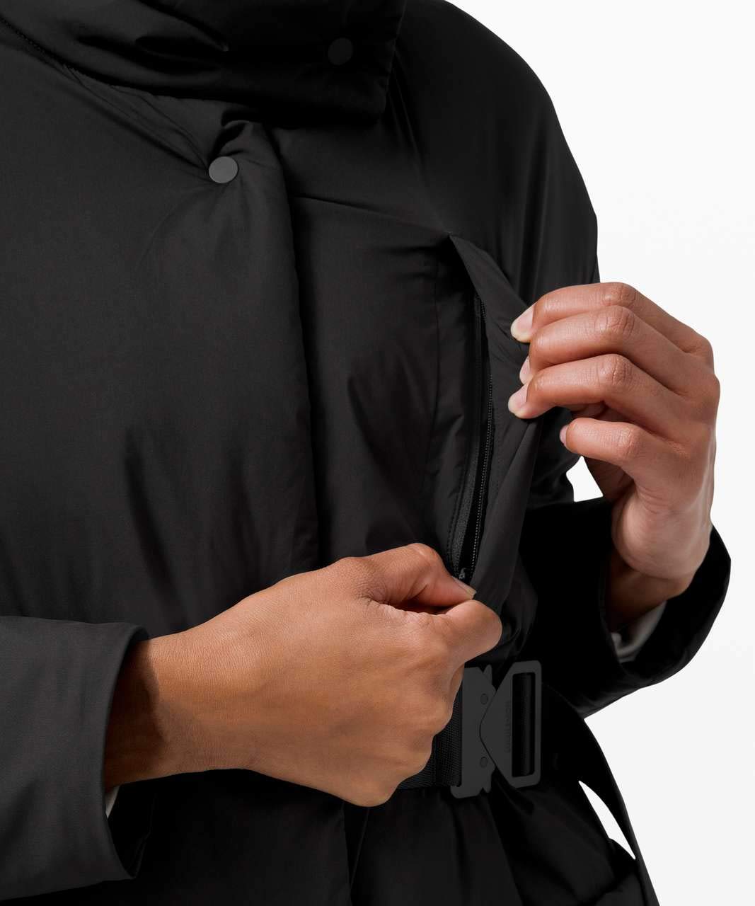 LULULEMON Pure Puff Jacket Long (Black, 6)
