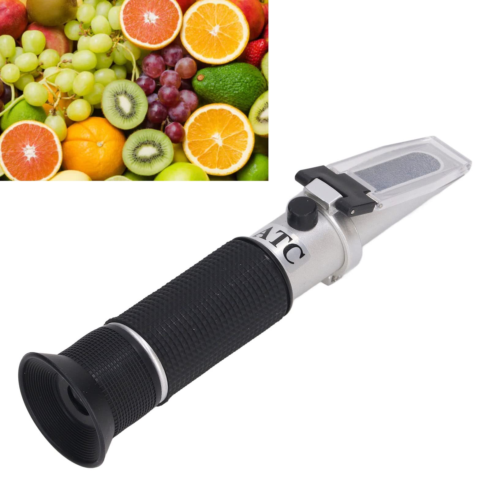 Sugar Refractometer Tester Wear Proof ATC Brix Meter Refractometer for Factory