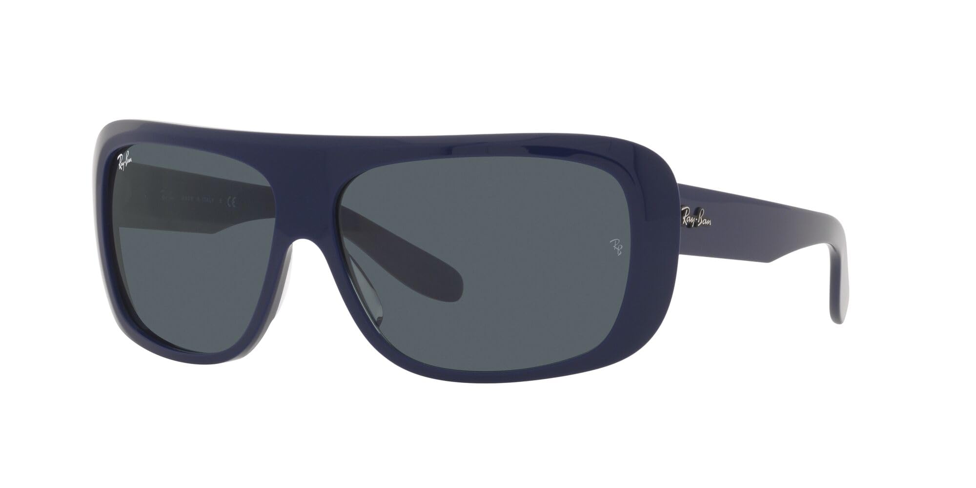 Ray-Ban RB2196 Blair Rectangular Sunglasses, Blue/Blue, 61 mm