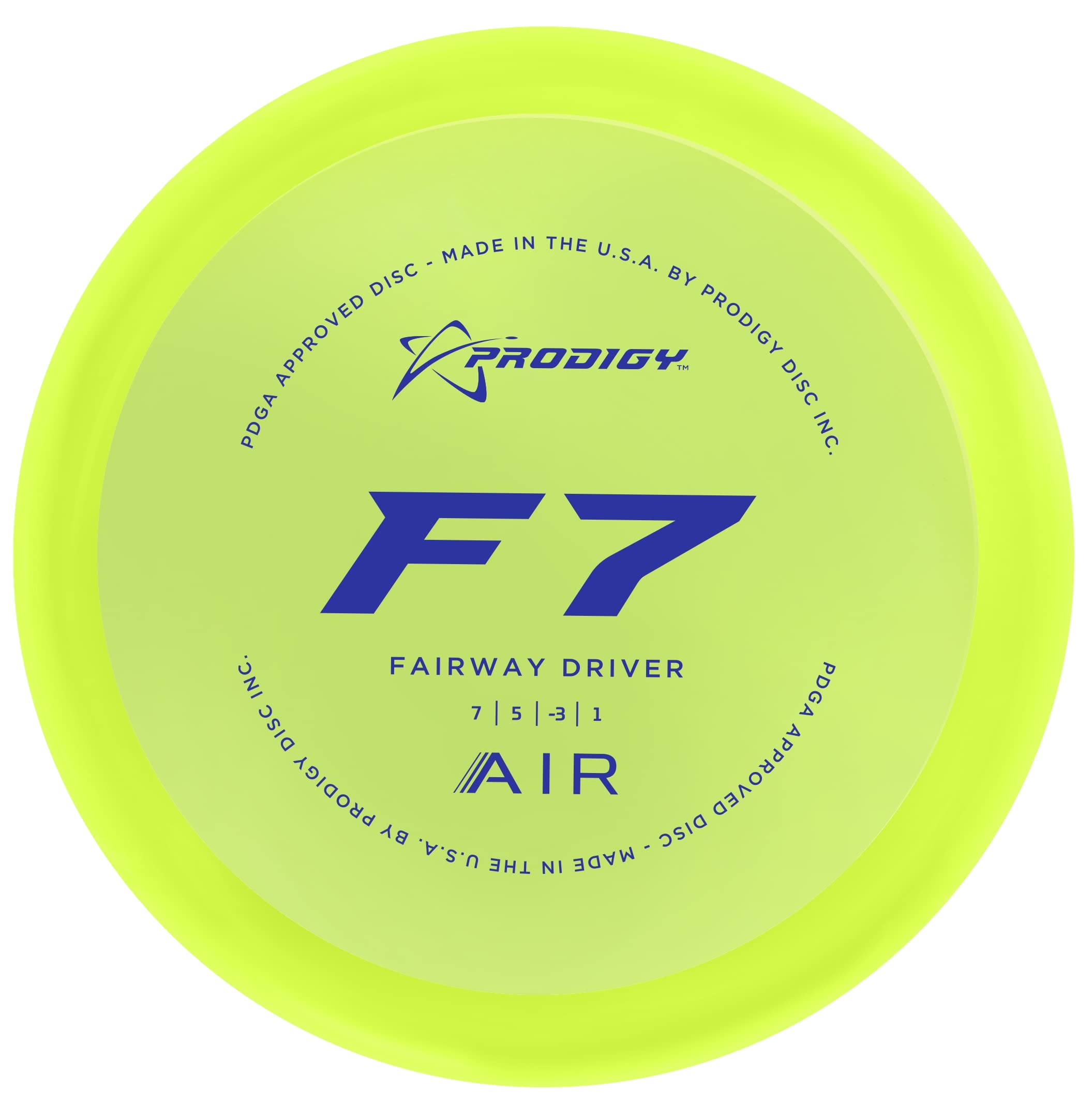 Prodigy Disc F7 AIR | Understable Fairway Driver | Lightweight Fairway Driver for All Players | Great Beginner Disc or Roller Disc | New Lightweight Plastic | 150-159g | Colors May Vary… (150-159g)