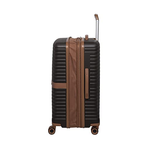 it luggage Encompass 31" Hardside Checked 8 Wheel Expandable Spinner, Coffee Bean