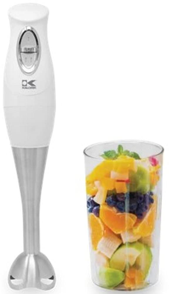 Kalorik Electronic Stick Mixer Dual Speed Control Settings, Stainless Steel Shaft and Blade ,200 Watt Motor for Easy Mixing, 30 Fluid Ounce Mixing Cup