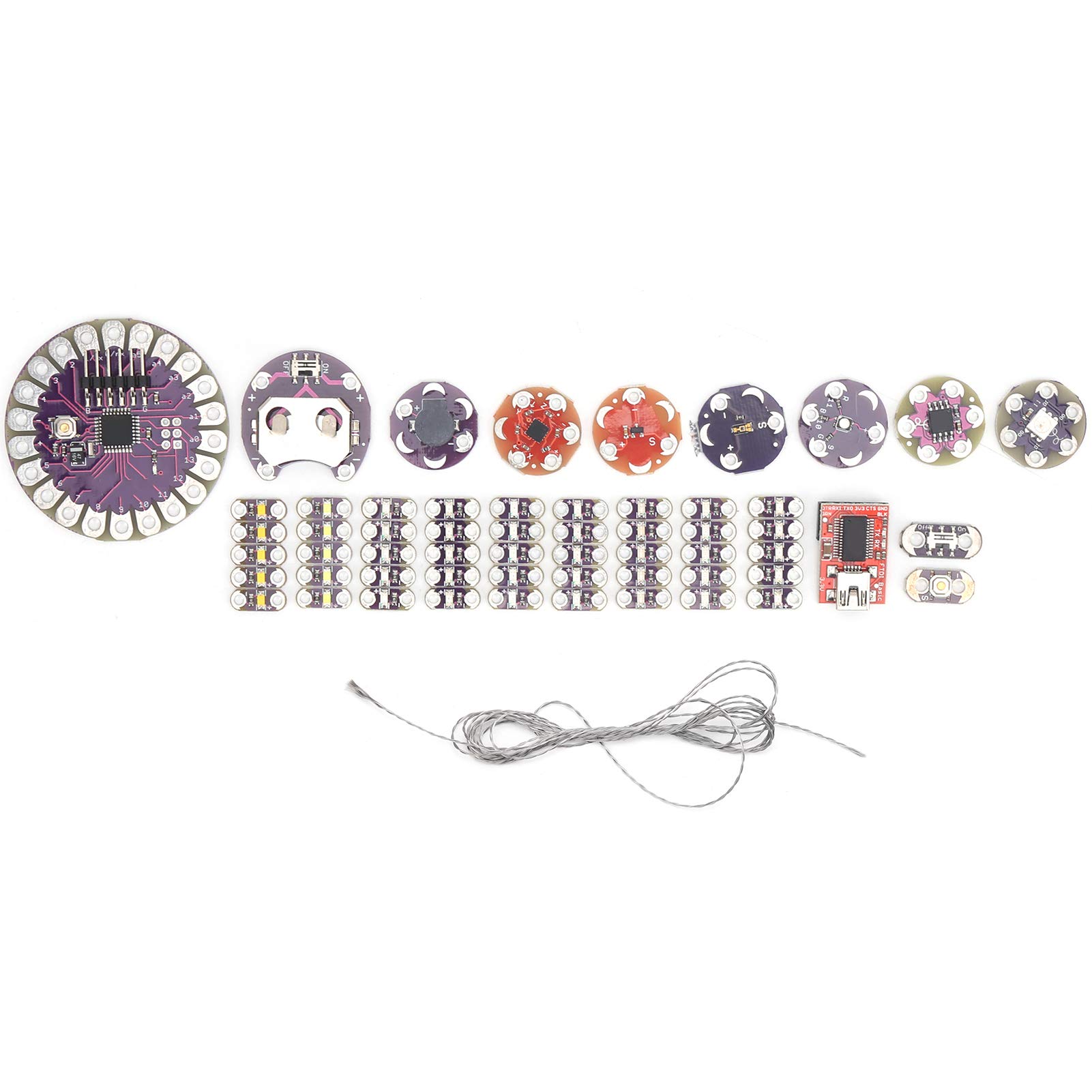 Syrisora Electronics Starter Kit Conductive Thread Set Development Board Industrial Supplies
