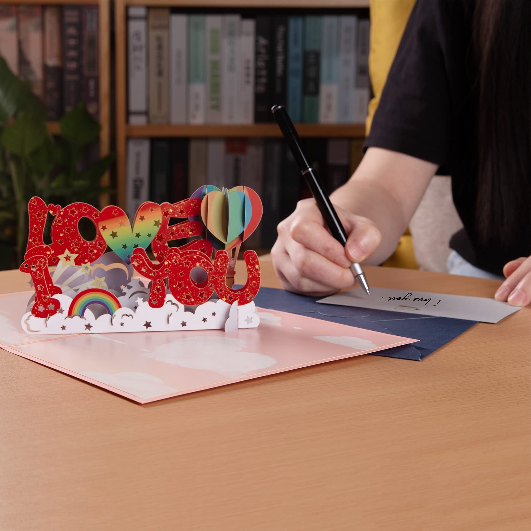 Magic Ants 3D I Love You Pop Up Card - Romantic Greeting Card for Valentine's Day, Anniversaries, and Special Occasions - Express Your Love with this Unique Card for Her