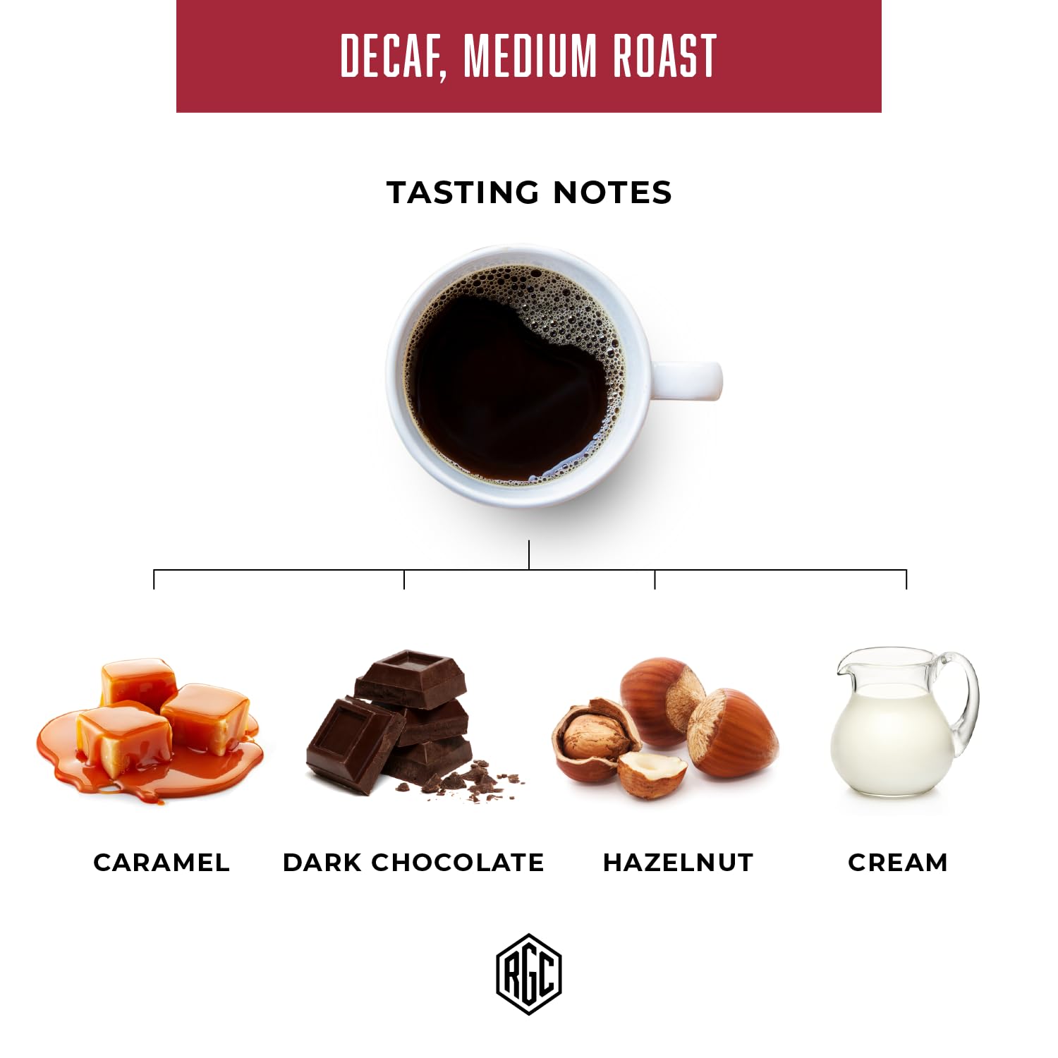 Real Good Coffee Company - Whole Bean Coffee - Decaf Medium Roast Coffee Beans - 2 Pound Bag - 100% Whole Arabica Beans - Grind at Home, Brew How You Like