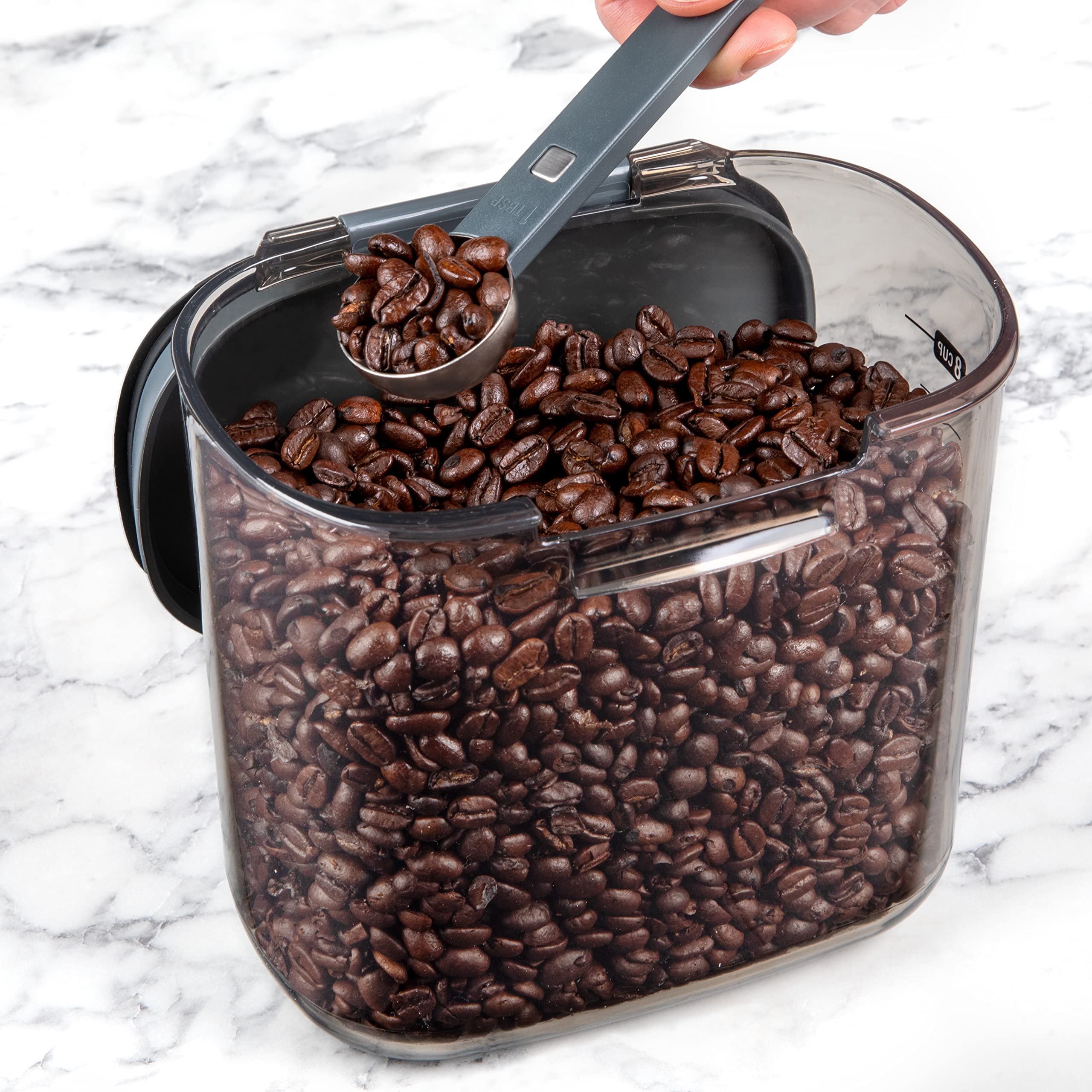 Progressive International ProKeeper+ 2 Quart Coffee Goods Multipurpose Airtight Stackable Food Storage Container (PKS-602)