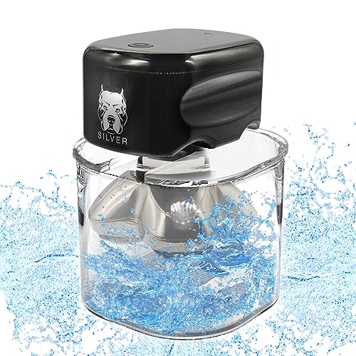 Transparent Glass Skull Shaver Rinse Stand - Compatible with Pitbull Skull Shaver and Electric Pitbull,Palm, Butterfly Kiss, Butterfly Pro and Bald Eagle Shavers for Men and Women.