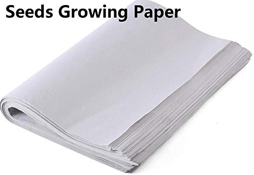 Pack of 150 pcs Germinating Growing Paper Seed Sprouter Vegetable Microgreens Planting Paper 7.8" x 11.4". Fit for Plant Germination Tray (13.4"x 9.8") Trays NOT Included