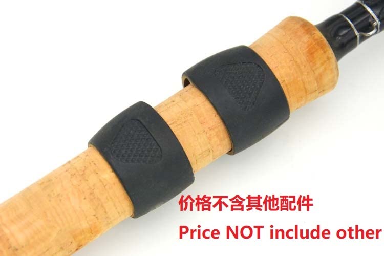 LureSport 18pcs Graphite Slip Rings Reel Seat Hoods for Ice Fishing Rod Building Component Repair Rod DIY Accessory