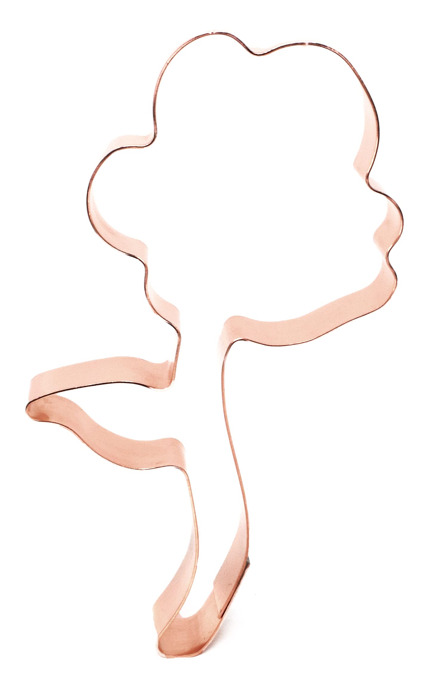 Single Rose Copper Flower Cookie Cutter