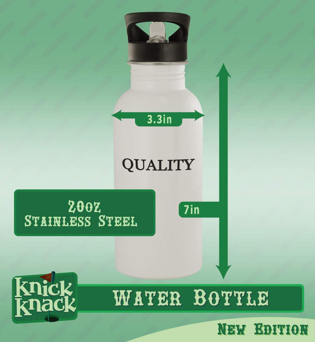 Knick Knack Gifts got officiator? - 20oz Stainless Steel Outdoor Water Bottle, Silver