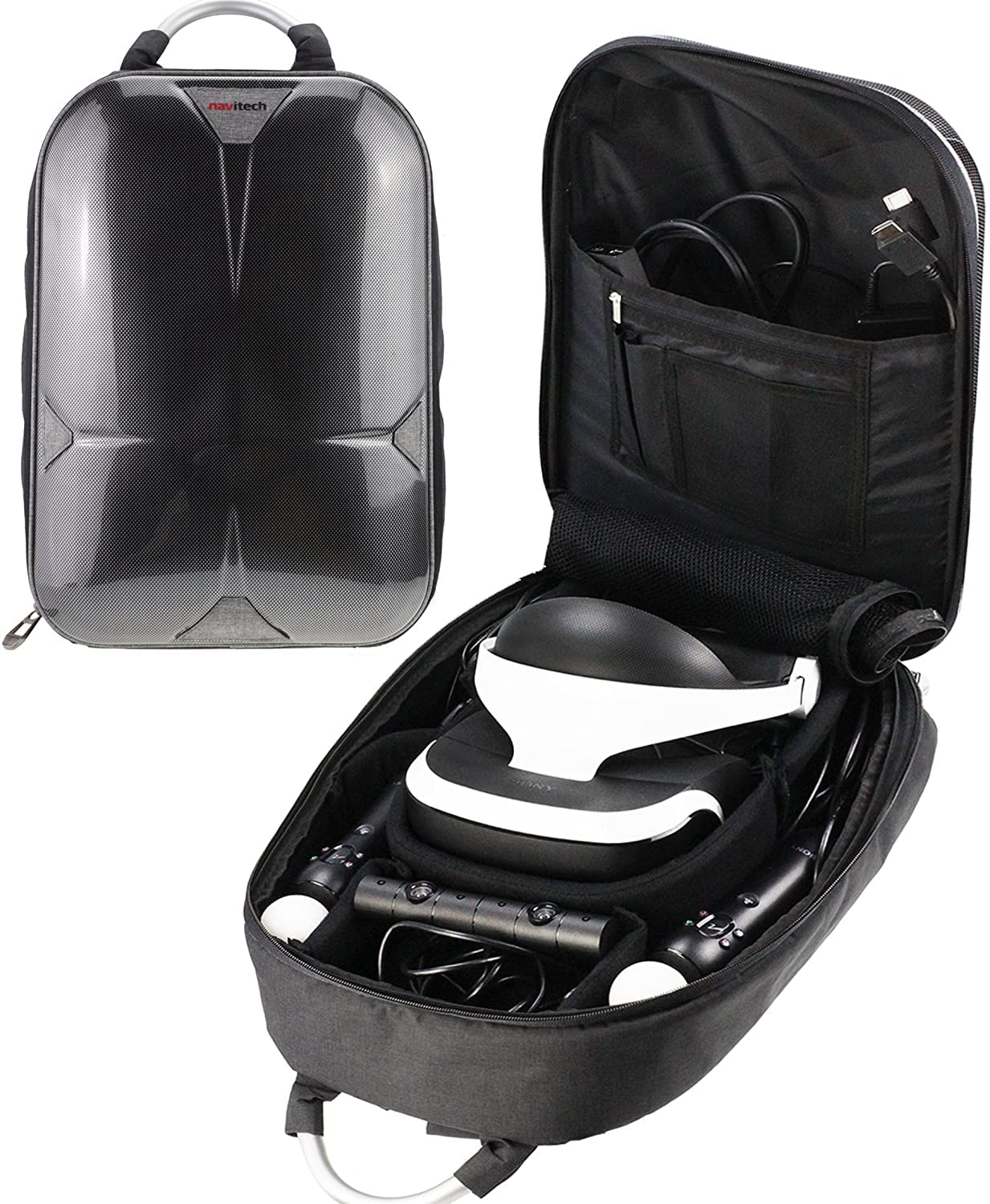 Navitech Rugged Grey VR Backpack Compatible with Pansonite Vr Headset [Video Game]