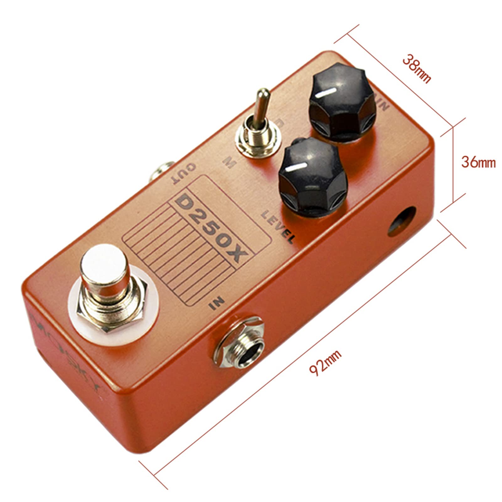 LokFy Guitar Overdrive D250X Preamp Effect Pedal True Bypass