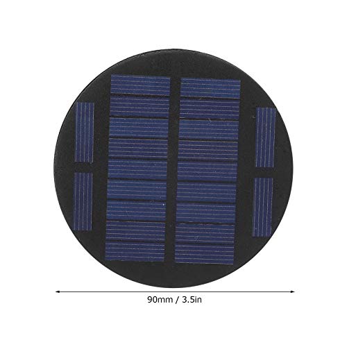 Solar Panel, 3Pcs Round Solar Panel Module, Upgraded Portable Solar Panel, Cell Power Module, Polysilicon DIY Industrial Supplies