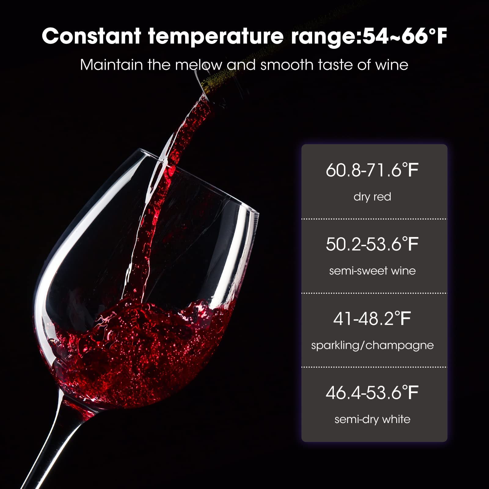JINJUNYE 6 Bottle Wine Cooler Refrigerator, Small Wine Fridge, Countertop Wine Cooler with Digital Temperature Control, Mini Freestanding Wine Cellars Glass Door, High-End Gift