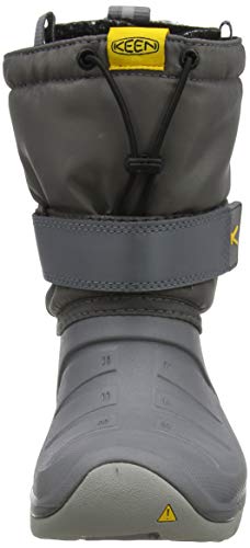 KEEN Lumi 2 Waterproof Hiking Boot, Steel Grey/Pink Peacock, 13 US Unisex Little Kid