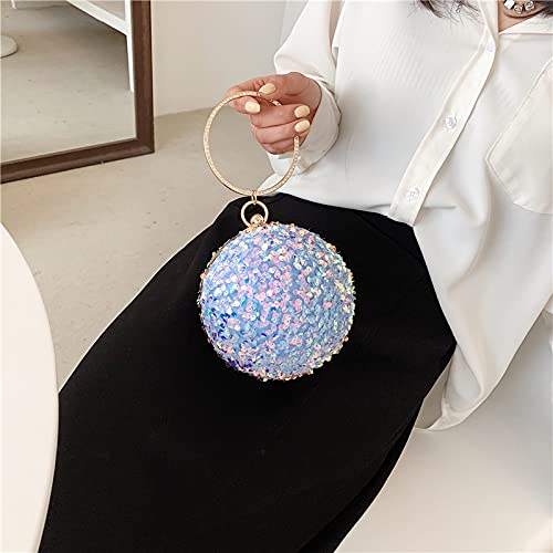 Purses and Handbags for Women Bag Sequins Solid Color Tote Chain Girl's Crossbody Bag