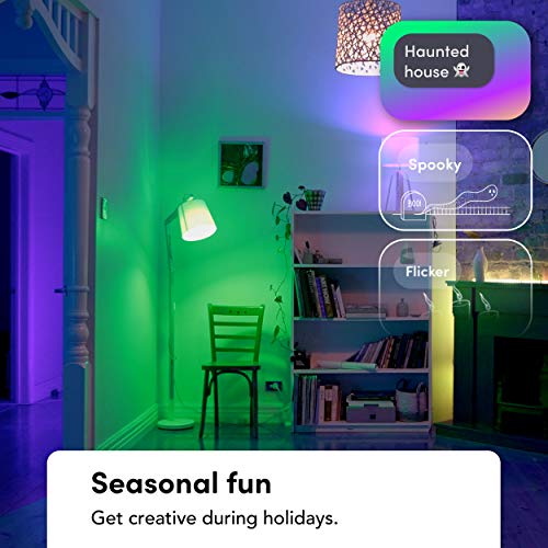 LIFX Color (Nightvision Edition), 1100lm E26, Wi-Fi Smart LED Light Bulb, Full Color and Whites, No Bridge Required, Works with Alexa, Hey Google, HomeKit and Siri, 2-Pack
