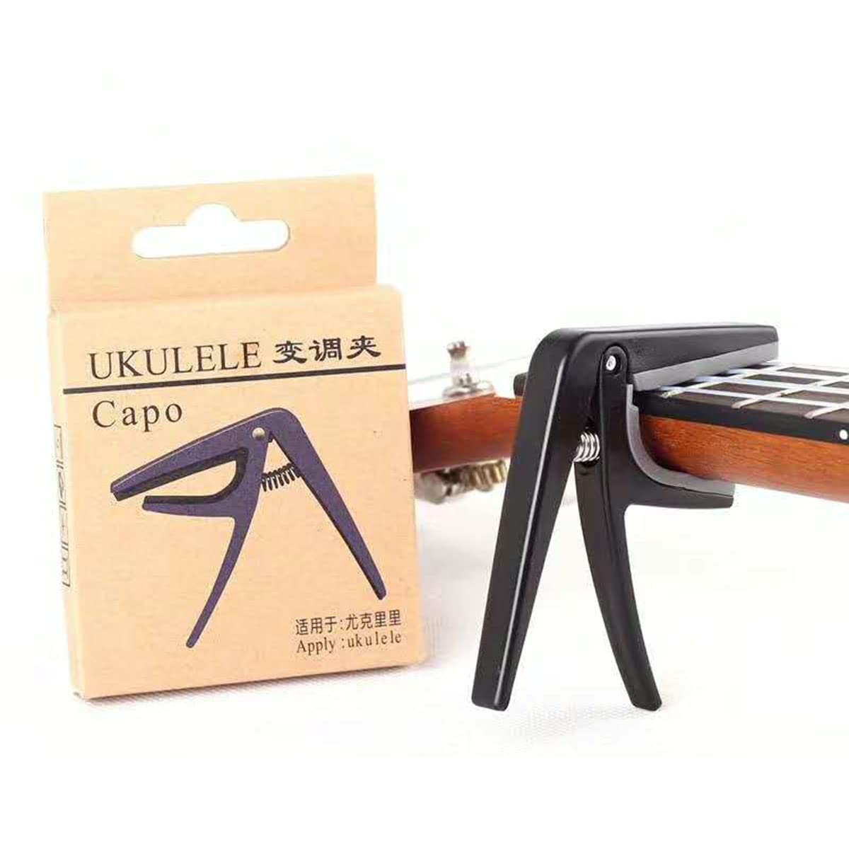 Sujosa 4-String Ukulele Capo Aluminium Alloy Clamp Soprano Concert Tenor Baritone