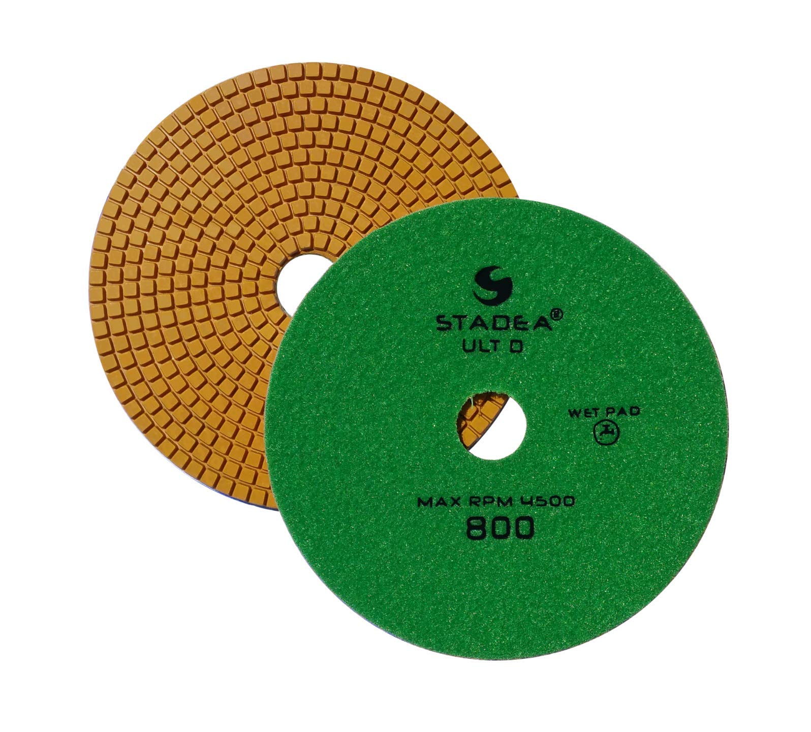 Stadea PPW266B Diamond Polishing Pads 7 Inch Set For Marble Concrete Stones Terrazzo Granite Floor Polishing