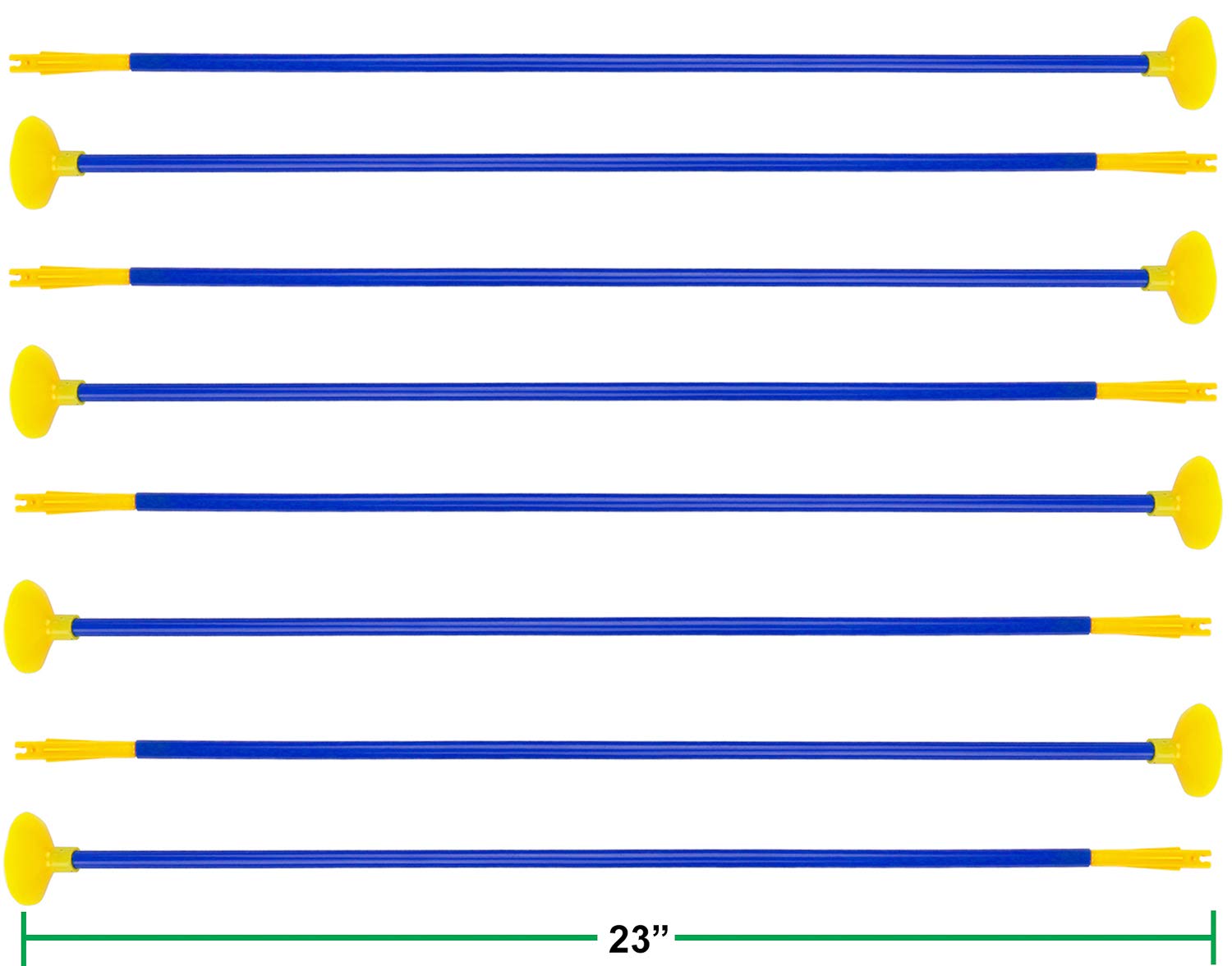 Kiddie Play Replacement Arrows for Kids Bow and Archery Set Toy Arrows with Suction Cups 23.5" (8 Pack)