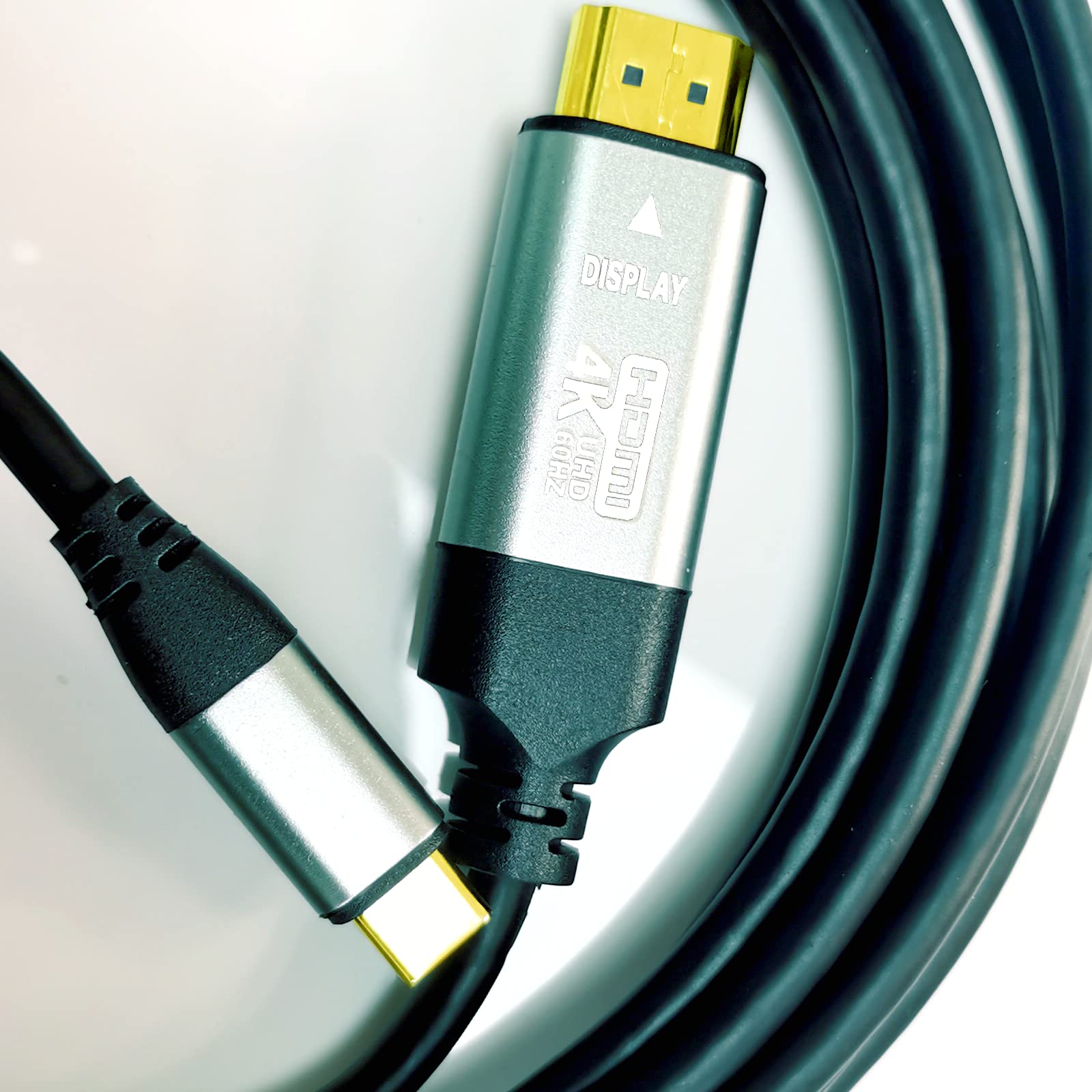 USB C to HDMI Cable 10FT with IC, 4K@60HZ Type-C to HDMI for MacBook Pro/Air, iMac, Galaxy S20 S10 S9 S8, Surface, Dell, HP, MacBook Pro, MacBook Air, iPad Pro, Pixelbook, XPS, Galaxy, and More