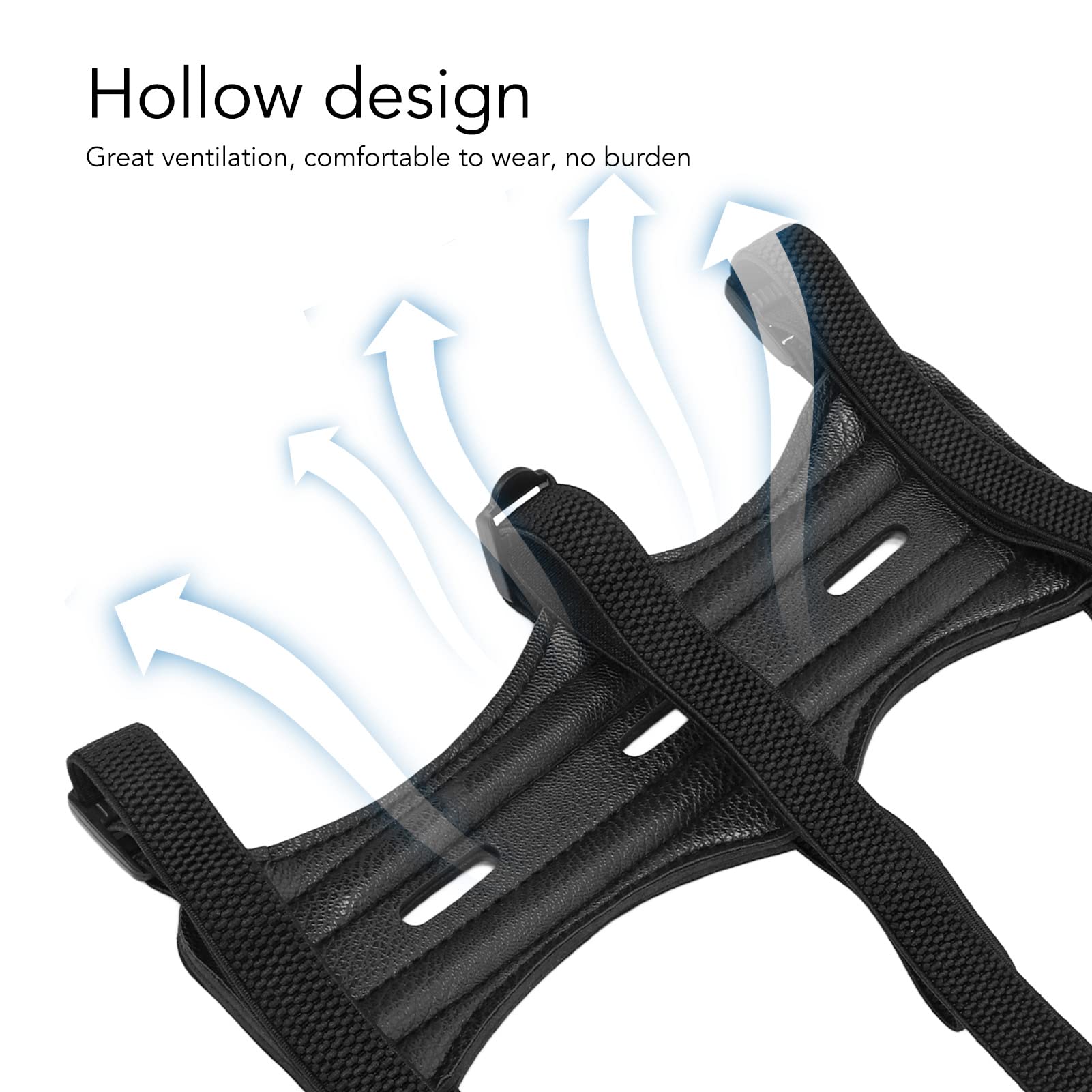 Pwshymi Archery Forearm Protector, Hollowed Protective Perfect Skin Fitting Cowhide Leather Comfortable Archery Arm Guard for Shooting for Men Women