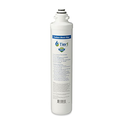 Tier1 Replacement for 41407002 Pura, Hydrotech and Aquaflo 5 Micron Quick Change Carbon Block Water Filter
