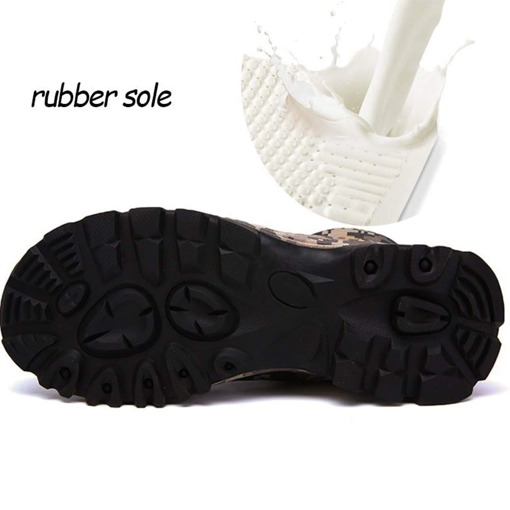 Men's Fishing Boots Tactical Boots - Breathable Ankle High Camouflage Hiking Boots Anti Collision Military Boots C-40